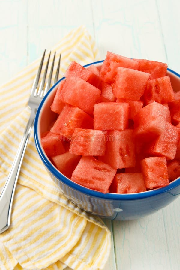 Fresh Red Watermelon for Breakfast Stock Photo - Image of vertical ...