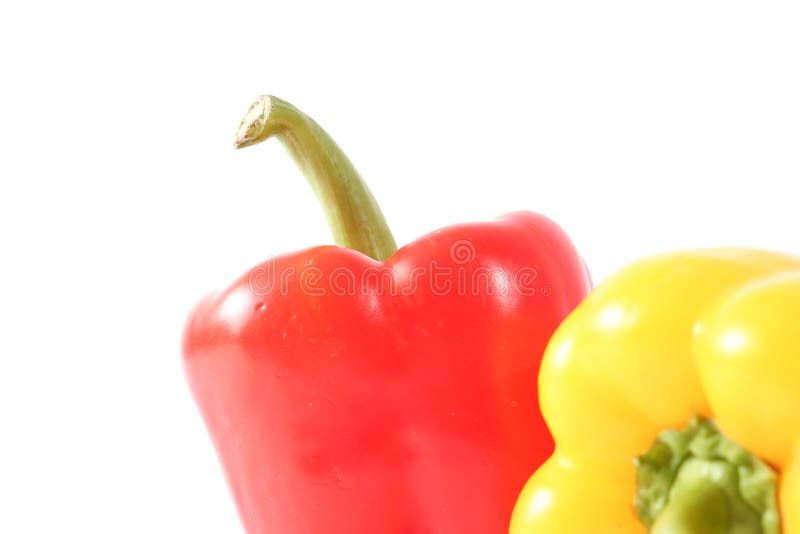 Fresh Red and Yellow Capsicum Stock Photo - Image of green, food: 47861932