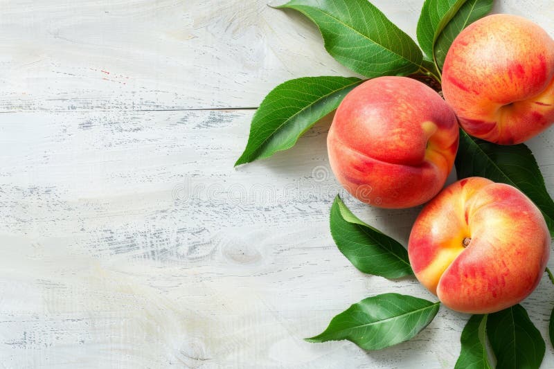 Fresh Ripe Juicy Peach Fruit Banner Ideal for Website or Graphic Design ...