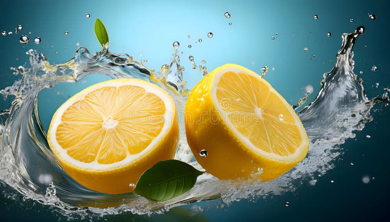 Fresh Ripe Lemon, Lime, Slices Cut and Lemon Juice Stock Illustration ...