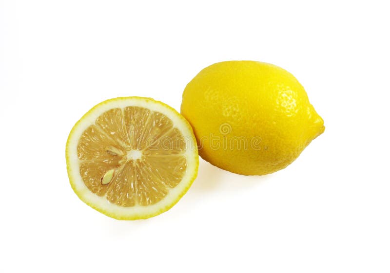 Fresh ripe lemons isolated stock photo. Image of antioxidant - 95524048