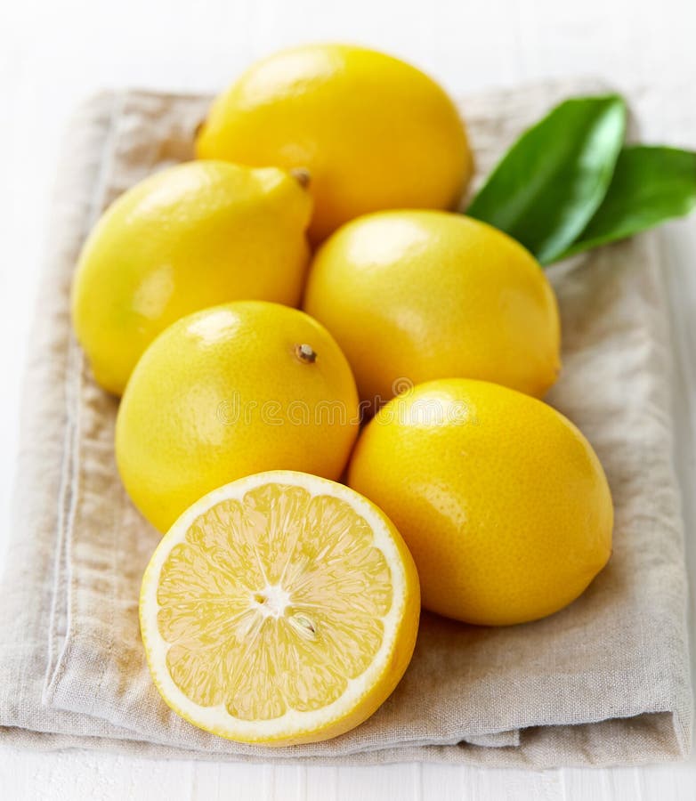 Fresh ripe lemons stock image. Image of background, full - 63536637