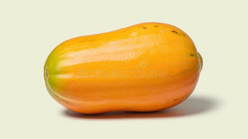 Fresh Ripe Papaya Isolated with Natural Shadow Stock Illustration ...