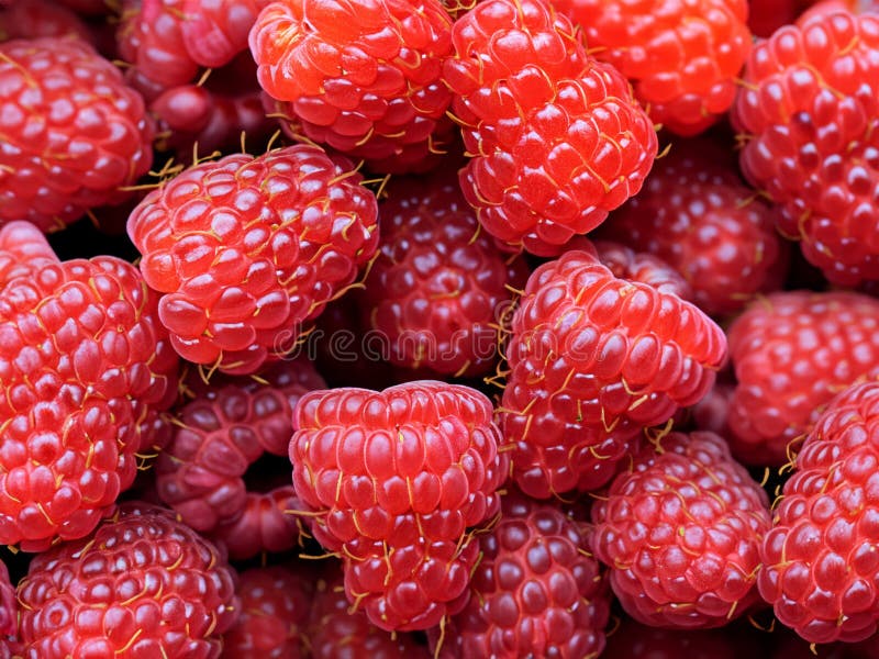 Raspberries on a Red Background in a Splash of Milk Stock Illustration ...