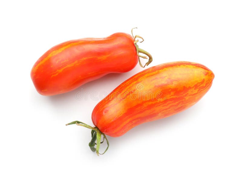 Fresh Ripe Red Tomatoes Isolated on White Stock Image - Image of ...