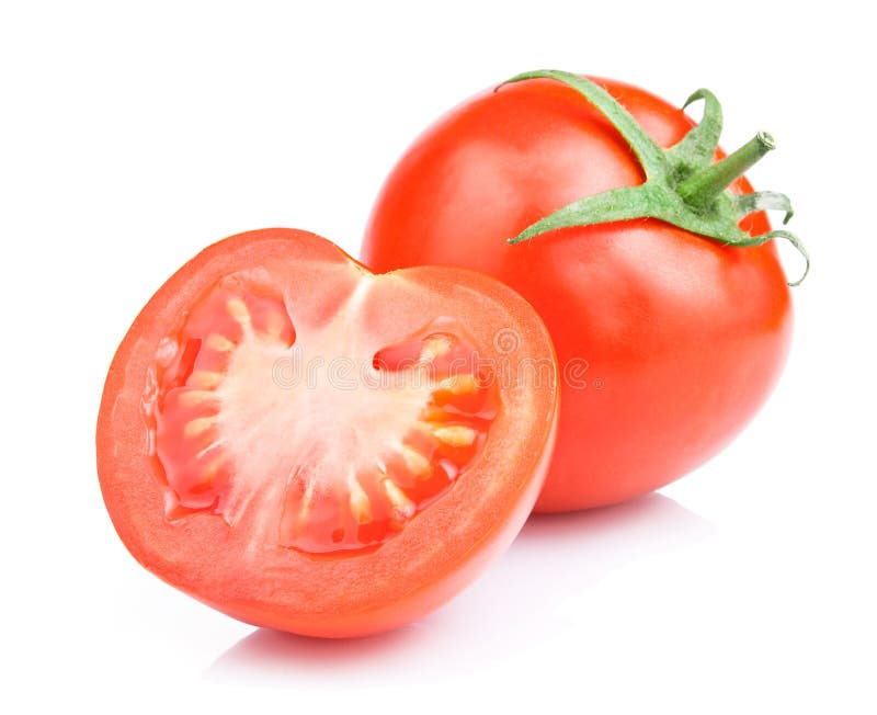 Fresh Ripe Tomatoes on White Stock Image - Image of food, ingredient ...