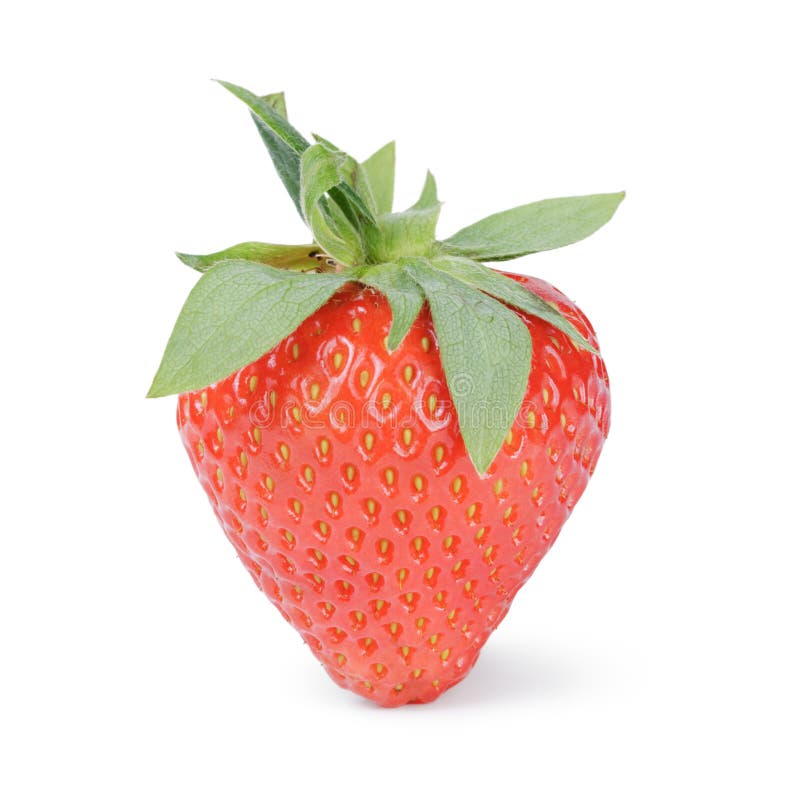 Fresh Ripe Whole Strawberry Stock Photo - Image of green, leaf: 40911028