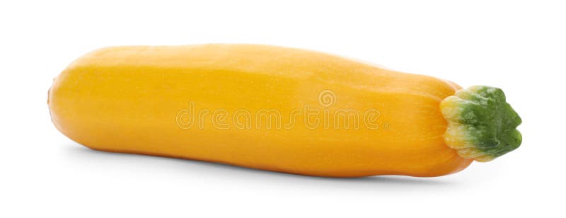 Fresh Ripe Yellow Zucchini Squash Isolated Stock Image - Image of farm ...