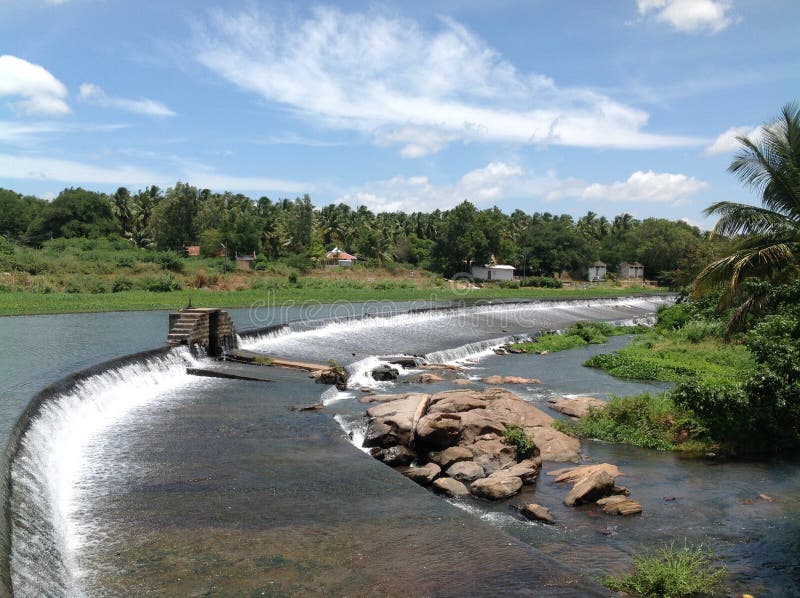 Fresh River Water Streaming Down the Rocks Stock Image - Image of ...