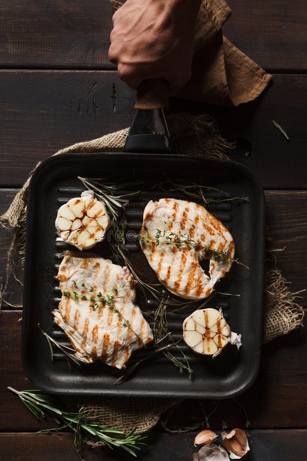 Fresh Roasted Chicken Fillet Stock Image - Image of fillet, poultry ...