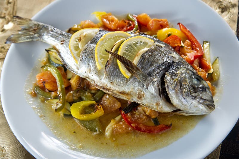 Roasted Fish and Chilli Mixed with Cooked Rice.Arabic Food Stock Image ...