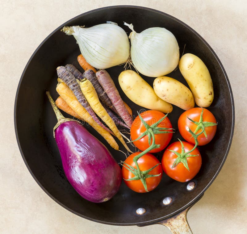 Fresh Roasting Vegetables stock image. Image of healthy - 136987615