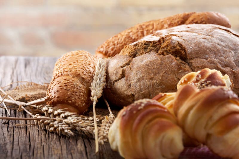 Fresh rolls and bread stock image. Image of baked, objects - 37853255