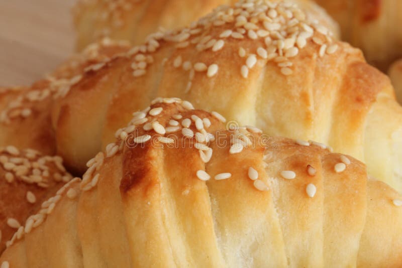 Fresh Rolls with Cheese, Red Fish and Salad Stock Image - Image of ...