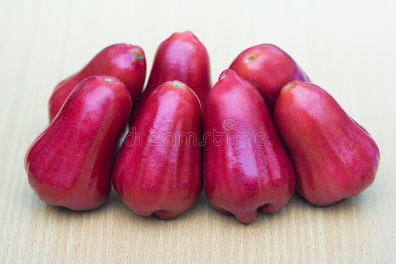 Fresh Rose Apple from Garden Stock Image - Image of cuisine, dining ...