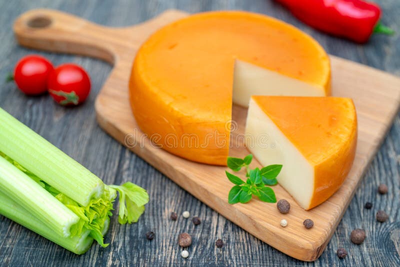 Fresh, round cheese stock photo. Image of path, kitchen - 173143462