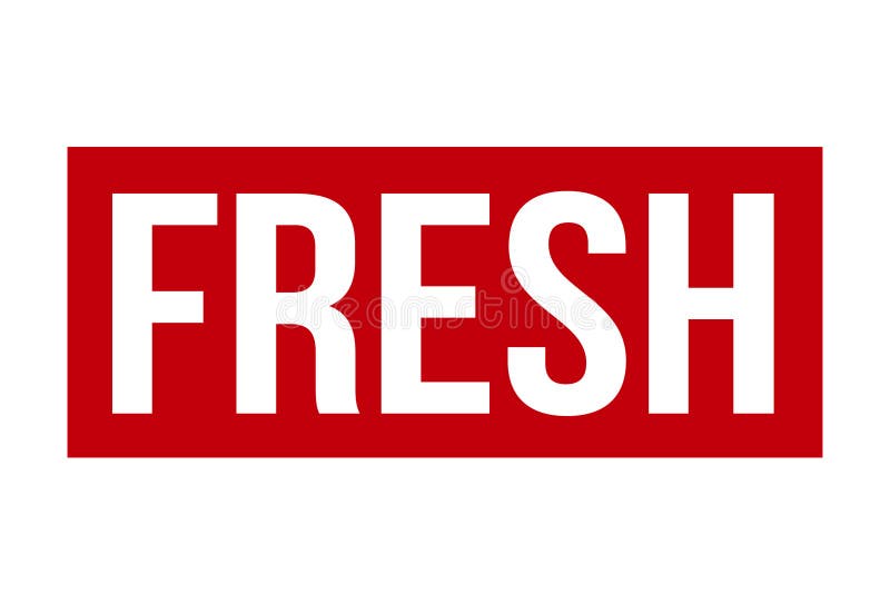 Fresh Rubber Stamp. Red Fresh Rubber Grunge Stamp Seal Vector ...