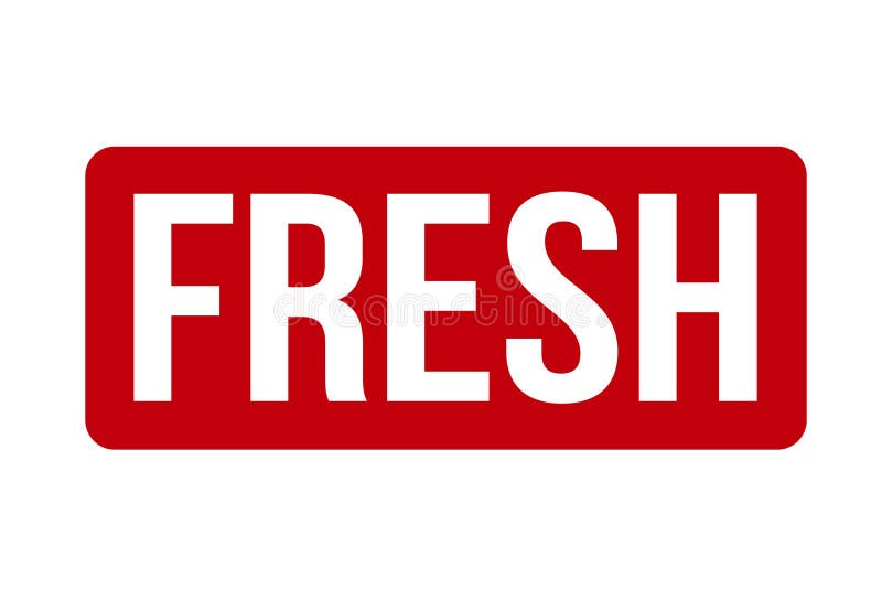 Fresh Rubber Stamp. Red Fresh Rubber Grunge Stamp Seal Vector ...