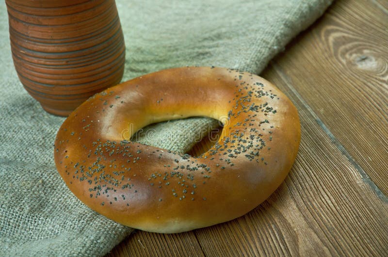 Fresh Russian Bagels Bublik Stock Photo - Image of obwarzanek, baranka ...
