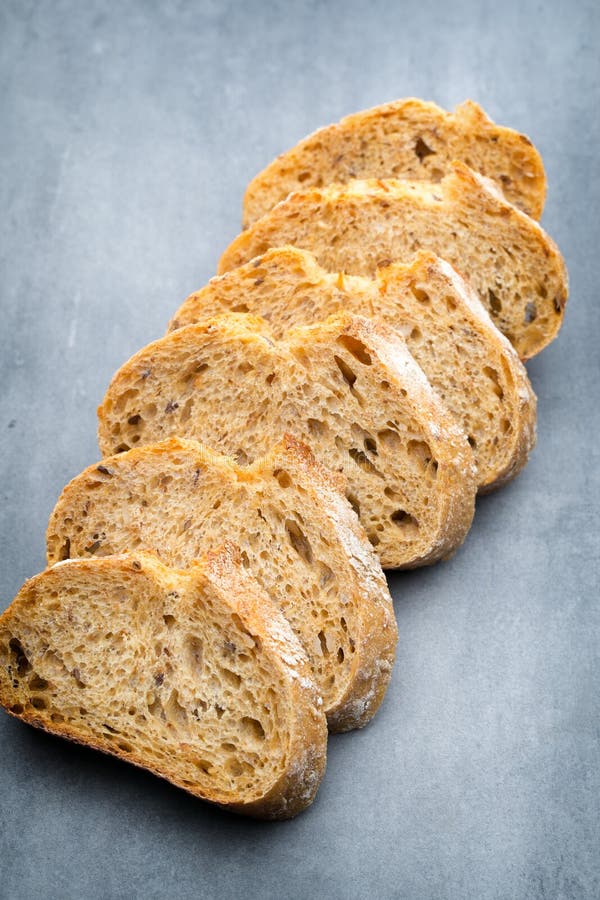 Fresh Rustic Style Bread with Pastry. Stock Image - Image of tasty ...
