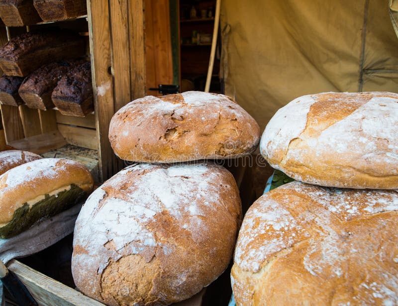 Fresh rye bread stock image. Image of white, bakery, homemade - 34242845