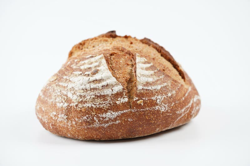 Fresh Rye Bread or Whole Grain Bread. Healthy Baked Bread with Crispy ...