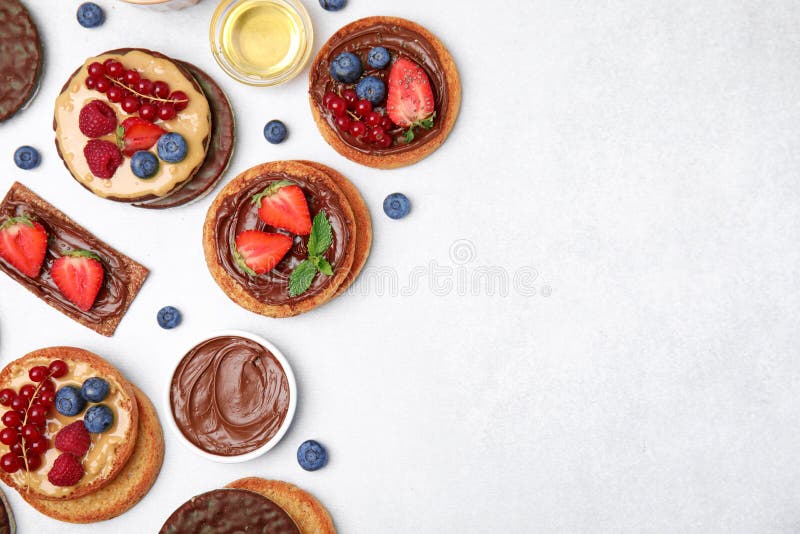 Fresh Rye Crispbreads, Crunchy Rice Cakes and Rusks with Different ...