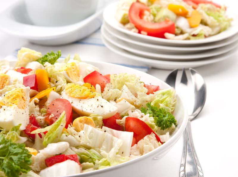 Fresh salad stock photo. Image of bowl, kitchen, delicious - 11373434