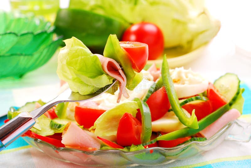 Fresh salad stock image. Image of tasty, party, lettuce - 12109167