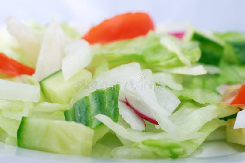 Fresh salad face stock image. Image of green, fruit, pepper - 6997817