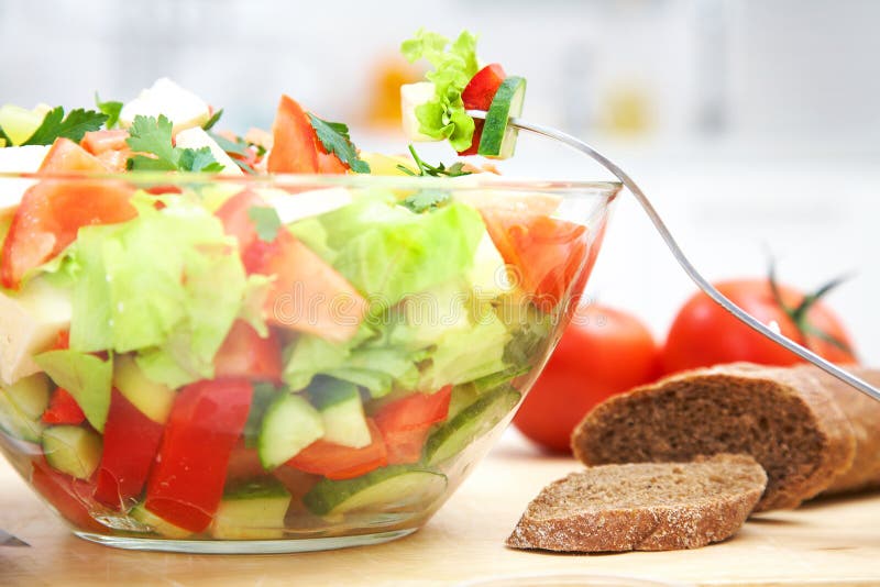 Fresh salad stock image. Image of healthy, ingredients - 22978831