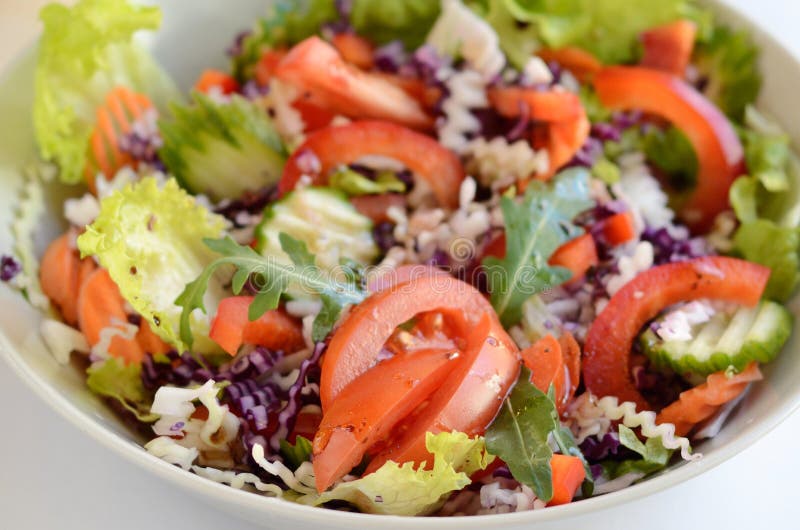 Fresh salad stock image. Image of leaf, healthy, fresh - 29610097