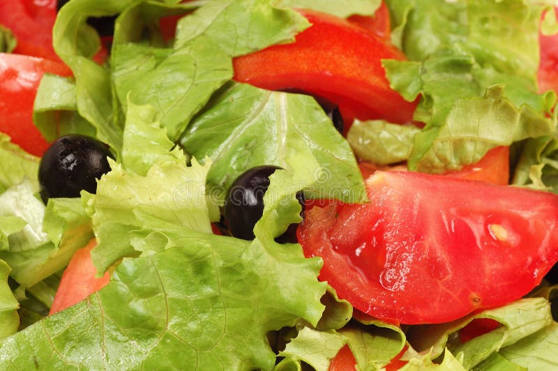 Fresh salad stock image. Image of cherry, color, lunch - 3237077