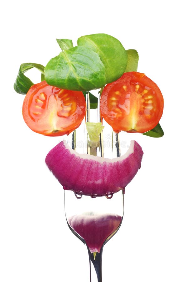 Fresh salad face stock image. Image of green, fruit, pepper - 6997817