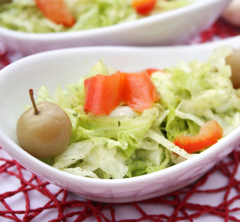 Fresh salad stock image. Image of fresh, paprika, salad - 37186935