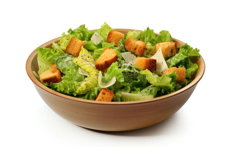 Fresh Salad Presentation on White Background Stock Illustration ...
