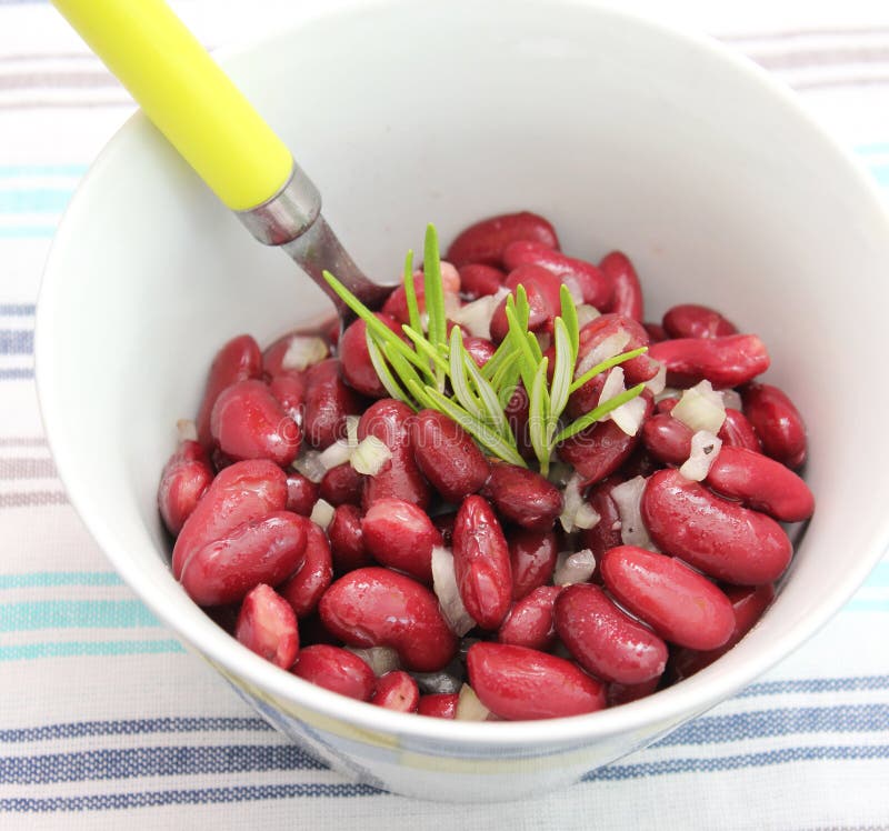 Fresh salad of red beans stock photo. Image of kidneybeans - 32140648