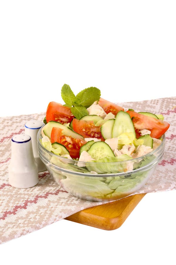 Fresh salad stock image. Image of organic, vegetarian - 36010361