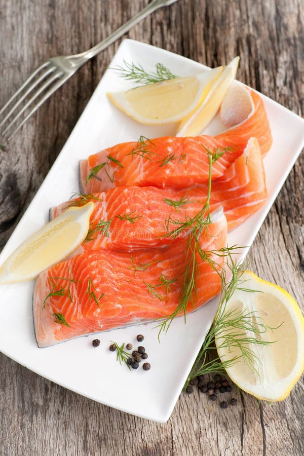 Fresh salmon stock photo. Image of nutrition, roast, samlet - 24594342