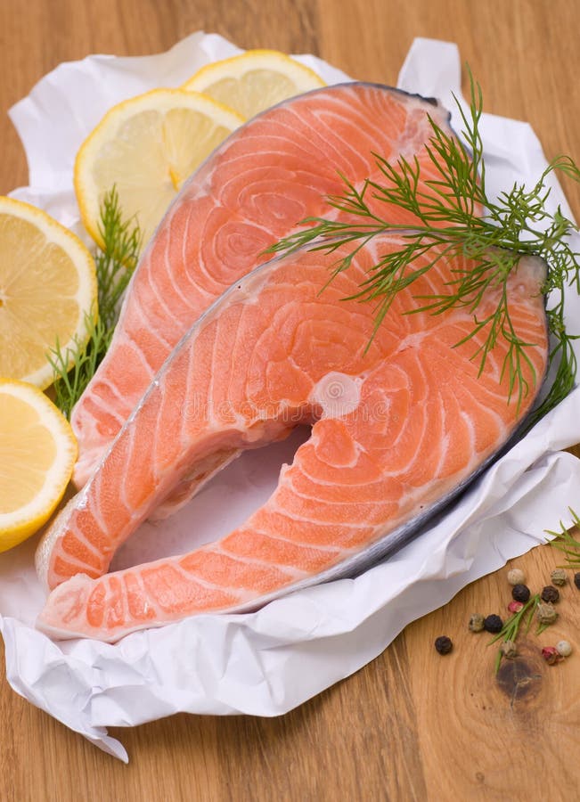 Fresh salmon stock photo. Image of fishing, fish, fixings - 27182972