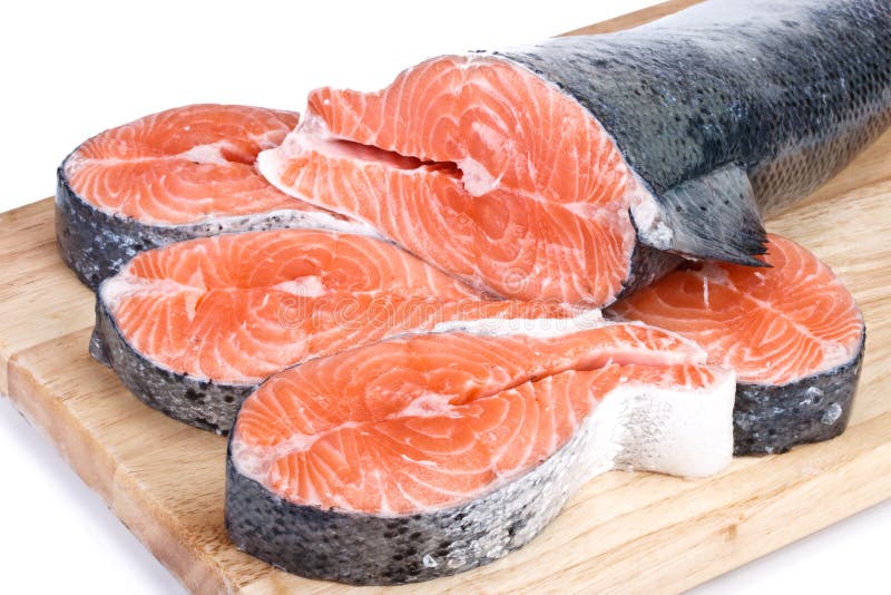 Fresh salmon stock photo. Image of piece, nutrition, fish - 7954936
