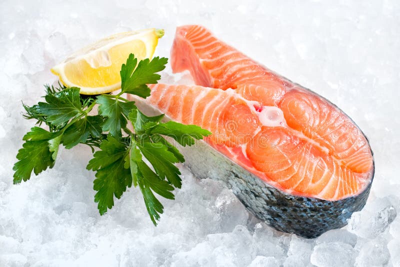 Fresh salmon fillet stock image. Image of natural, sushi - 23267989