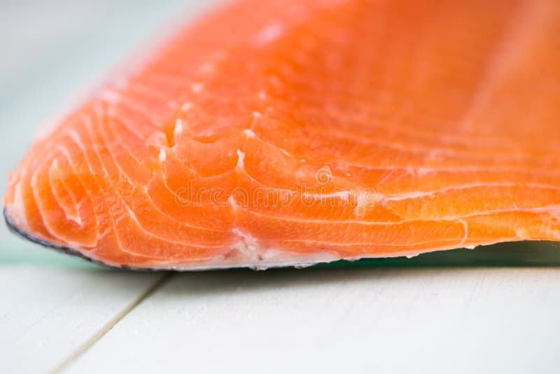 Fresh Salmon Fillet stock image. Image of omega, norway - 64934801