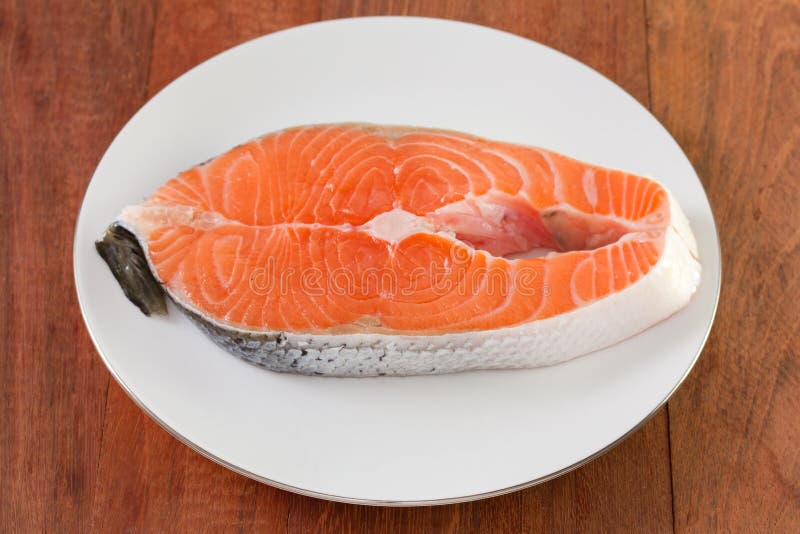 Fresh salmon stock image. Image of dish, food, dietary - 34619667