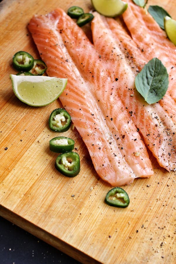 Fresh salmon stock photo. Image of omega, orange, sashimi - 33758964