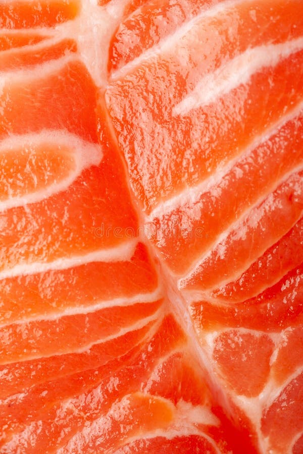 Fresh Salmon. Texture of Fresh Salmon Fillet Close-up. Selective Focus ...