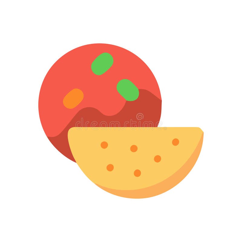 Fresh Salsa Culinary Icon stock vector. Illustration of fork - 351755157