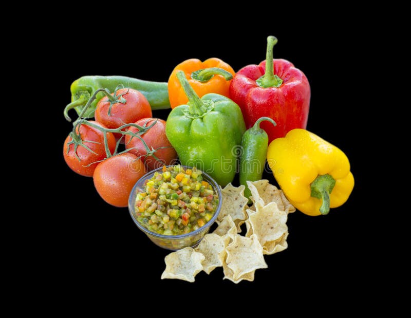 Fresh Salsa stock image. Image of rustic, fresh, backdrop - 80486177