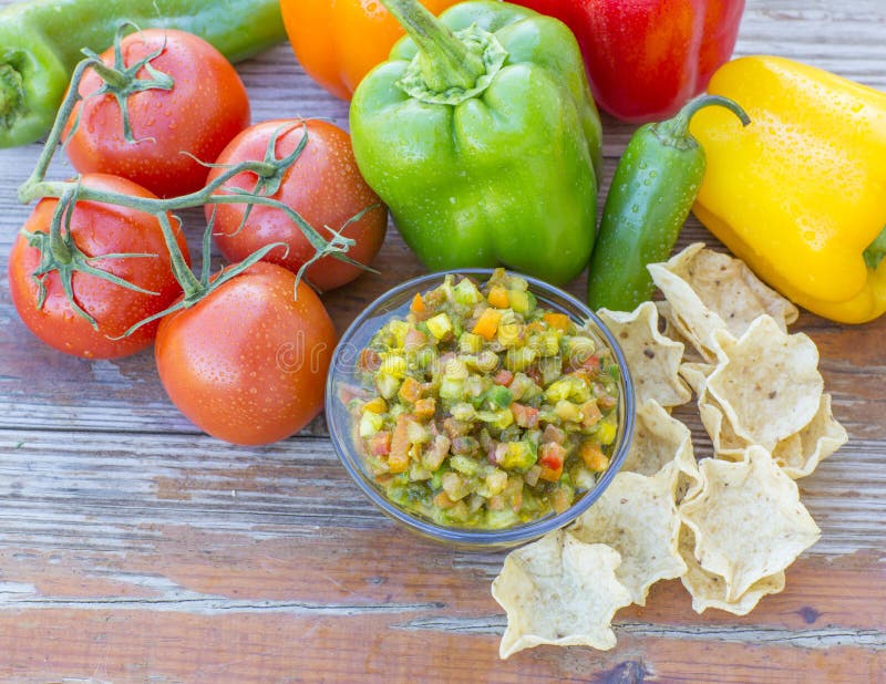 Fresh Salsa stock image. Image of healthy, lifestyle - 80485525