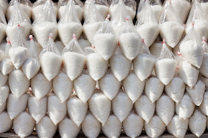 Fresh salt in bags stock image. Image of pile, pack, thailand - 28499843